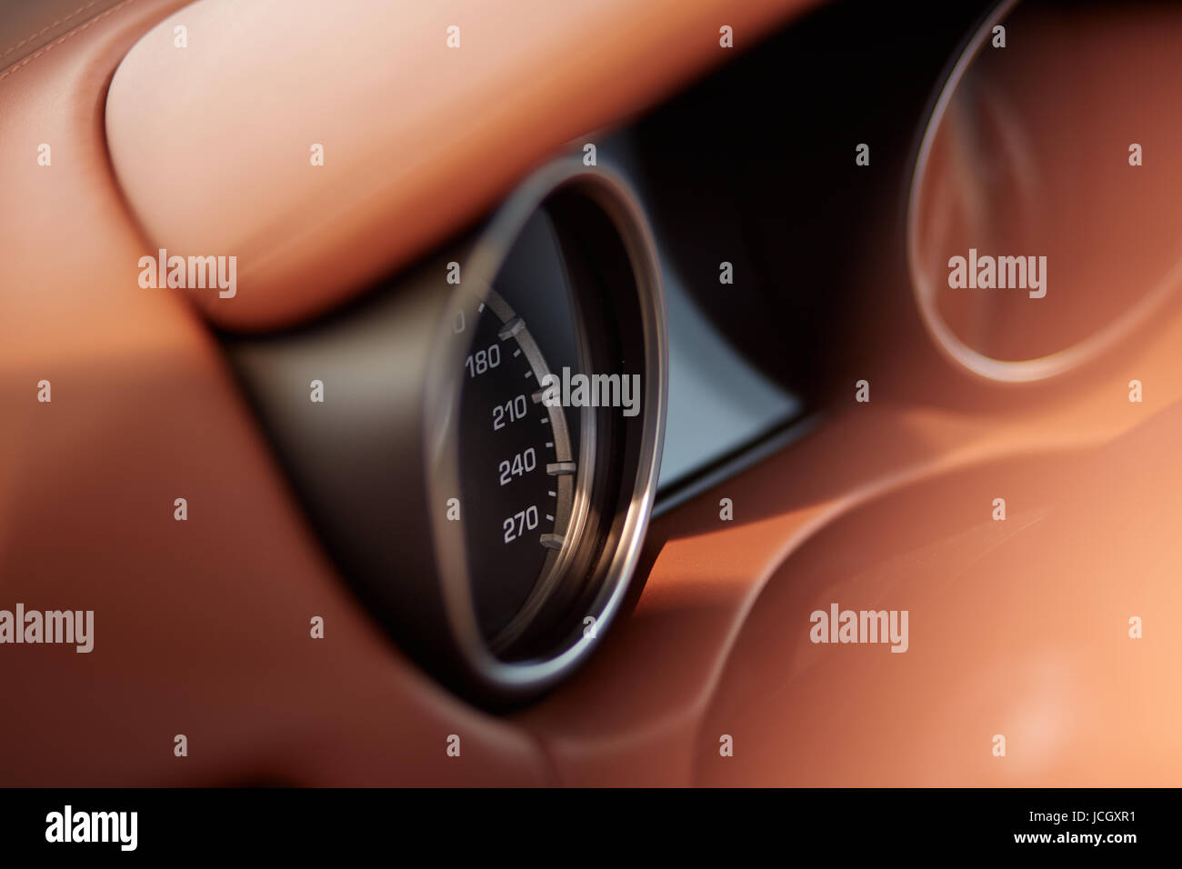 Speedometer of luxury car Stock Photo - Alamy