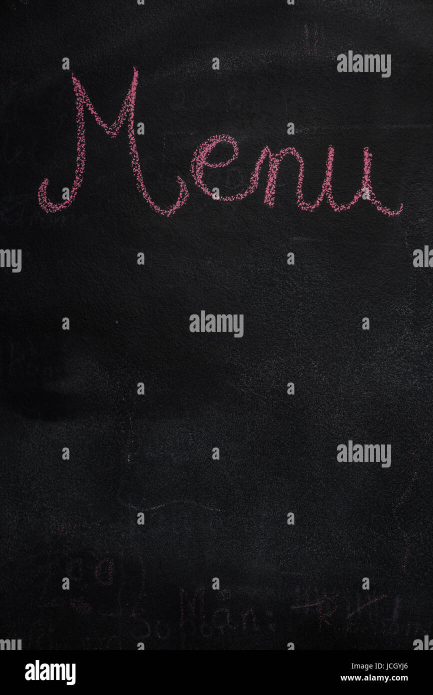 Hand Drawn Cafe Menu Board High Resolution Stock Photography and Images ...