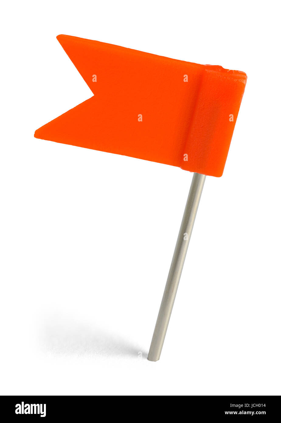 Red Flag Pin Tack Isolated on White Background Stock Photo - Alamy
