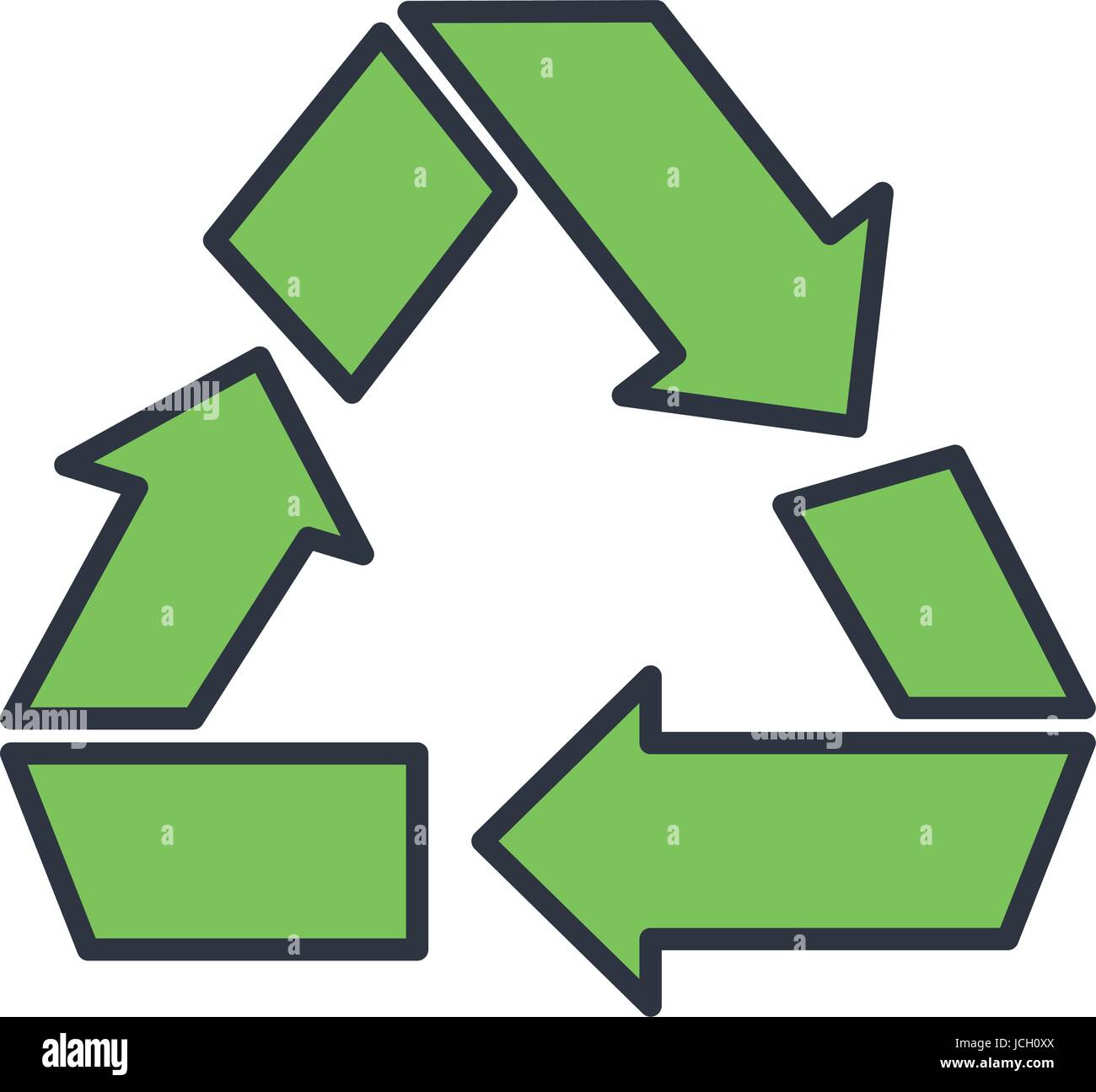 recycle arrows symbol icon Stock Vector Image & Art - Alamy
