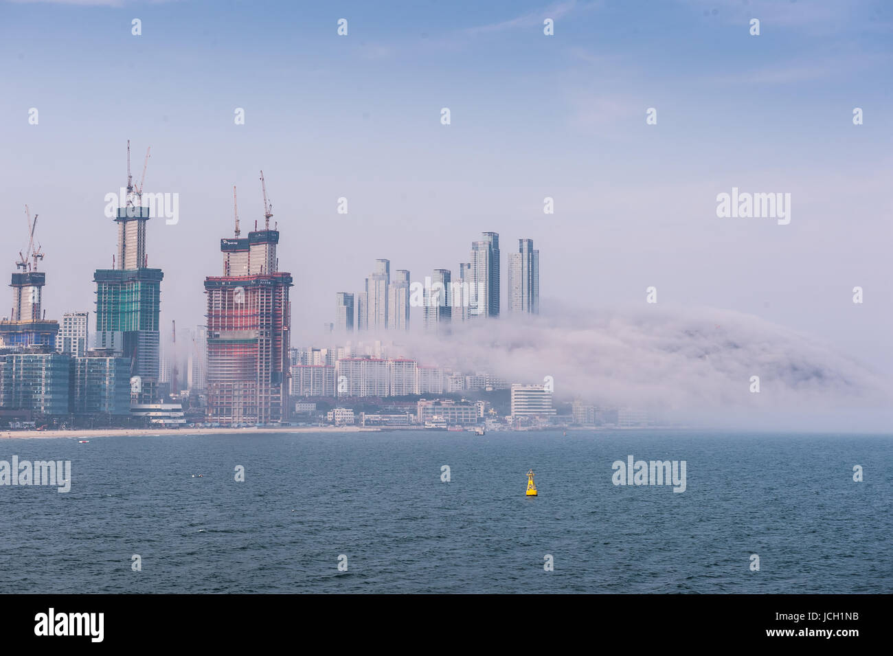 South Korean coastal city of Busan landscape Stock Photo - Alamy