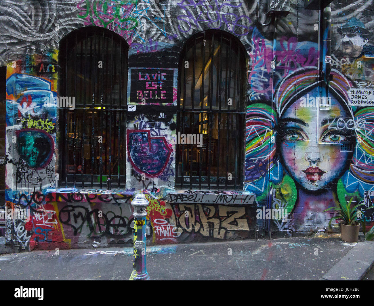Street art by unidentified artist. Melbourne's graffiti management plan ...