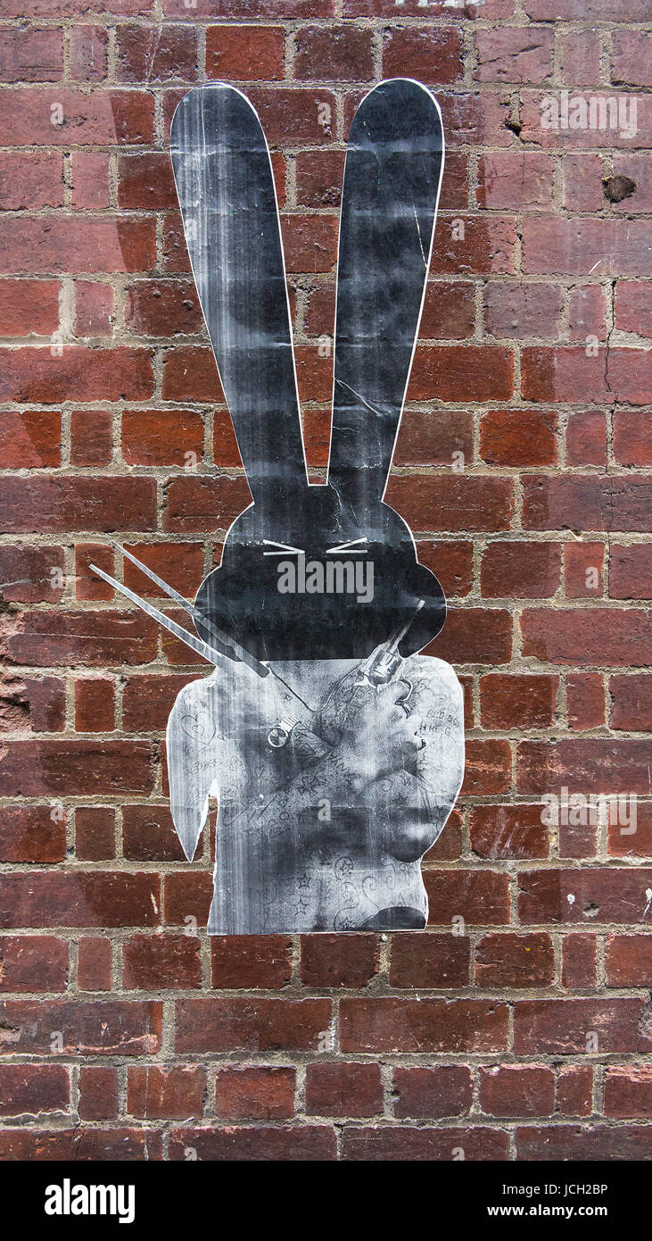 Street art by unidentified artist. Melbourne's graffiti management plan ...
