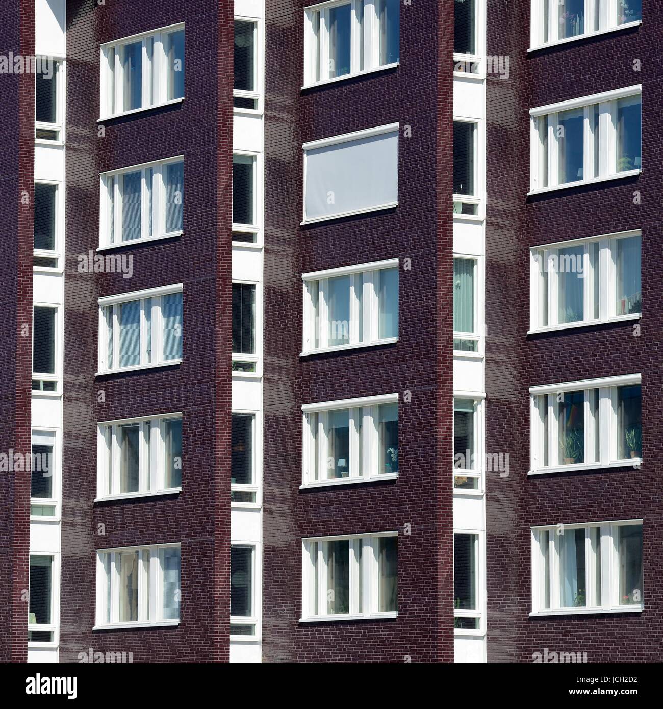 Close-up of modern apartment building in Stockholm Stock Photo - Alamy