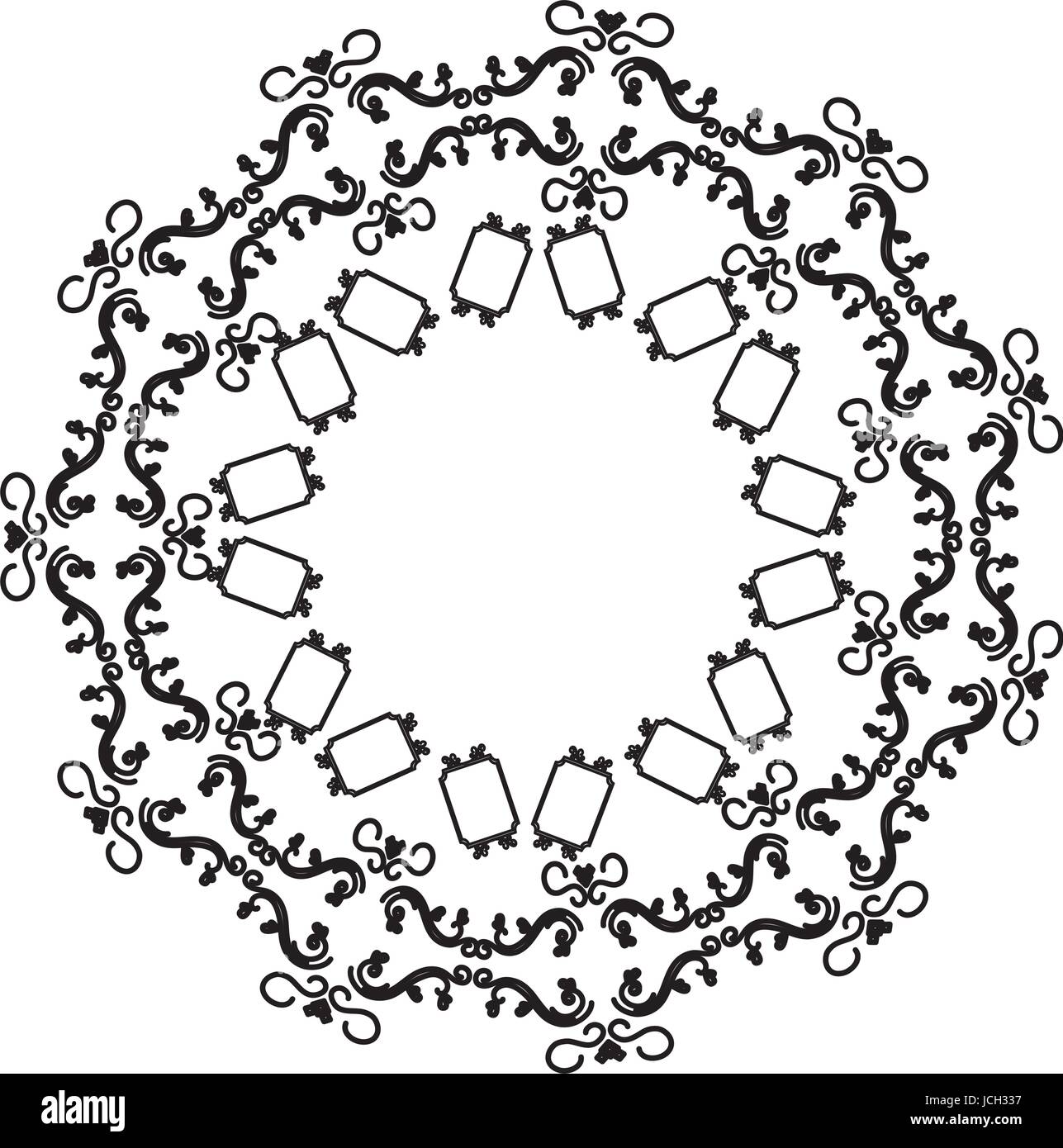 Elegant Victorian style frame Stock Vector Image & Art - Alamy