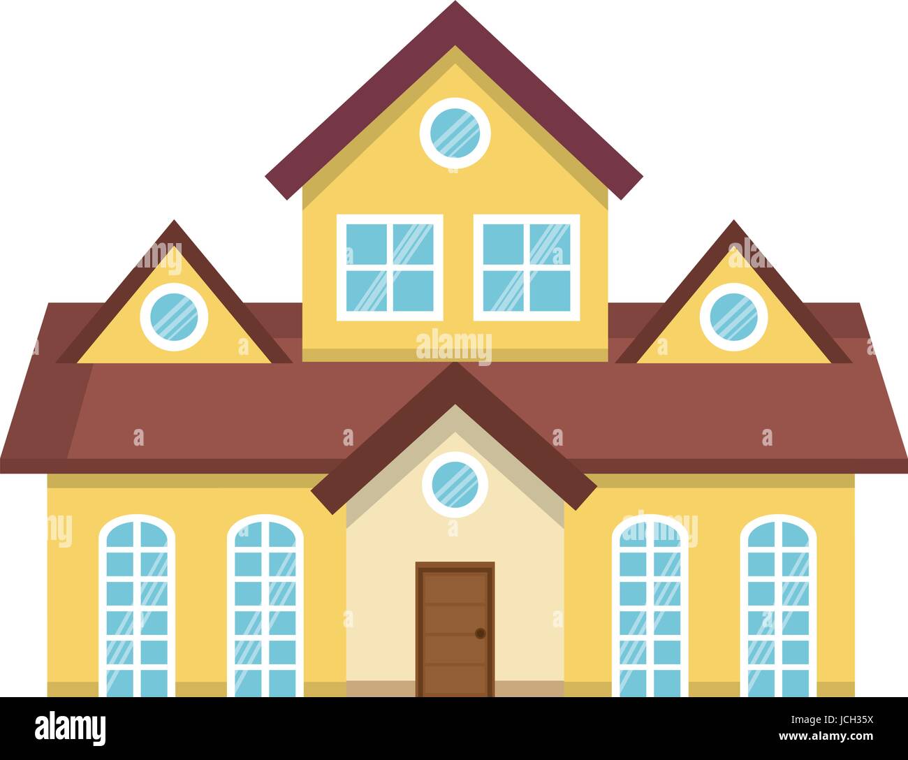 exterior house isolated icon Stock Vector Image & Art - Alamy