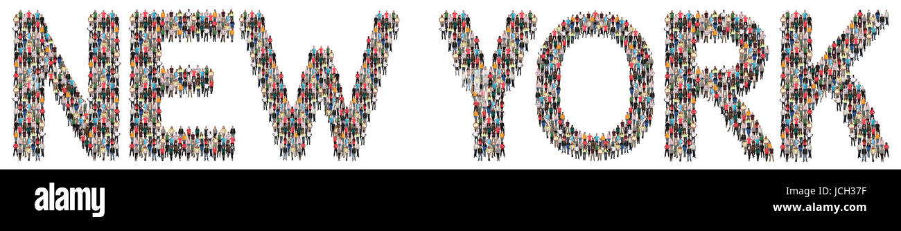 Multicultural crowd people new york hi-res stock photography and images ...