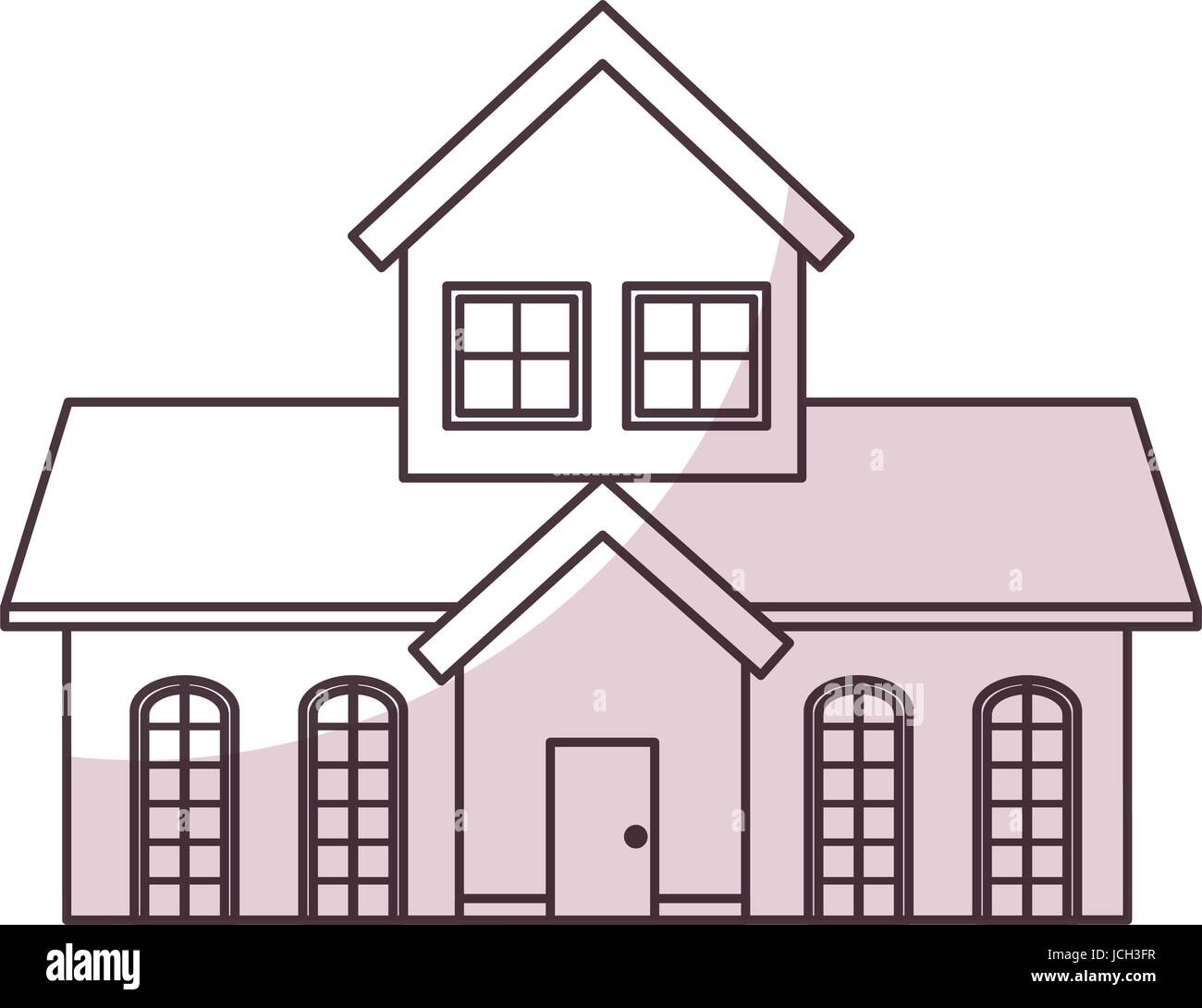 exterior house isolated icon Stock Vector Image & Art - Alamy