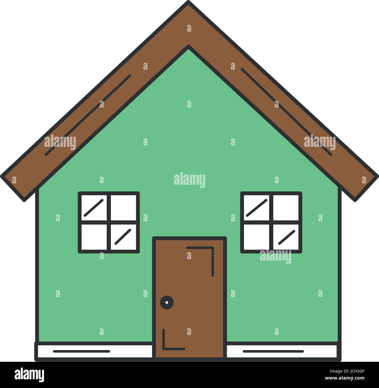 exterior house isolated icon Stock Vector Image & Art - Alamy