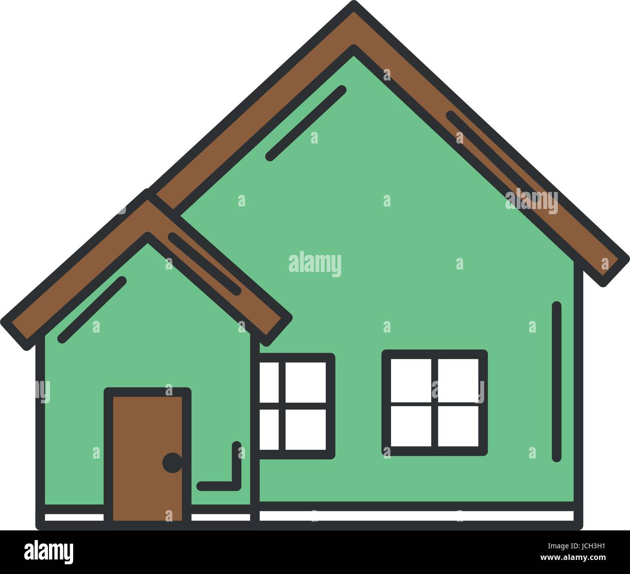 exterior house isolated icon Stock Vector Image & Art - Alamy