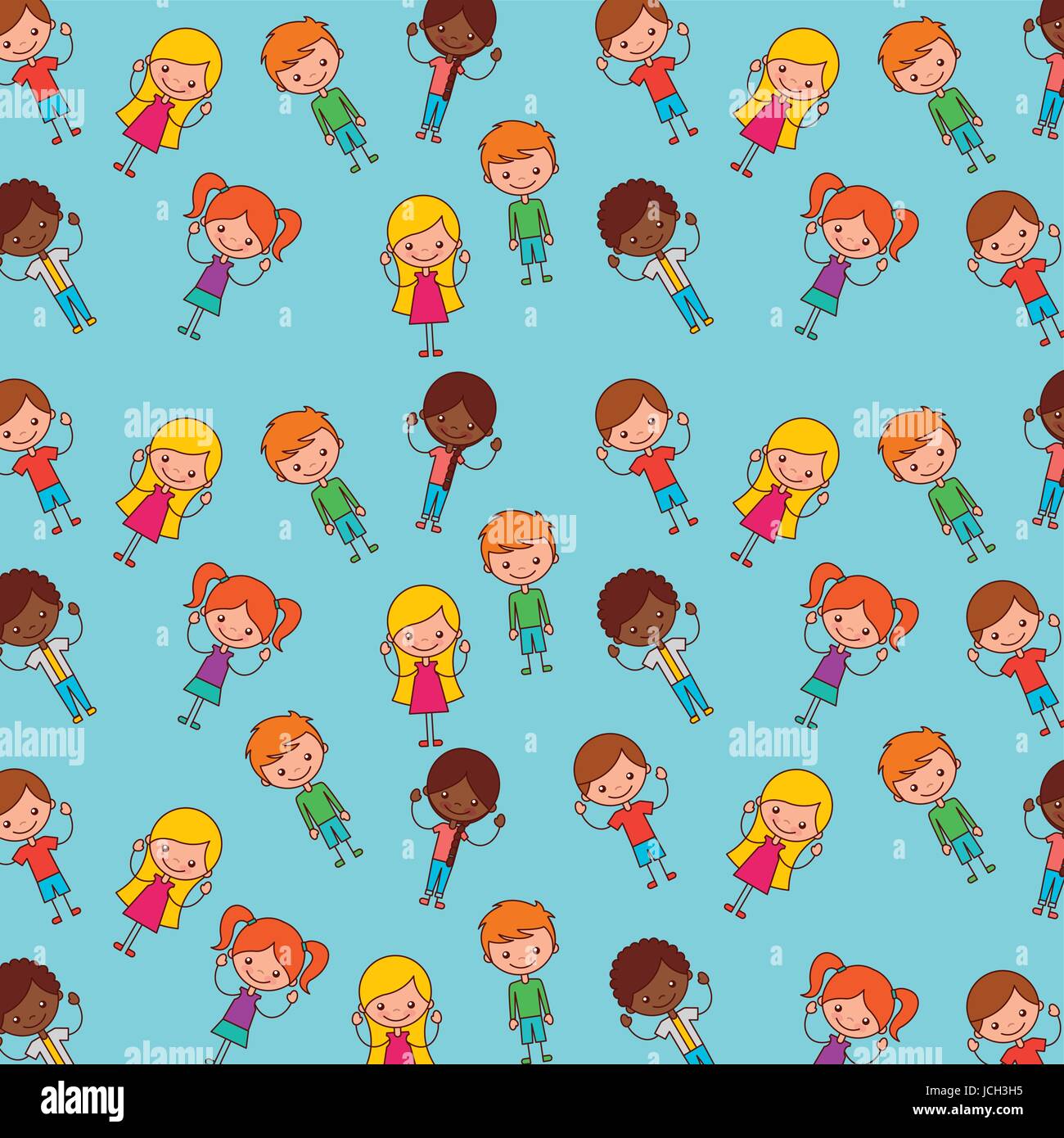 kids happy illustration Stock Vector Image & Art - Alamy