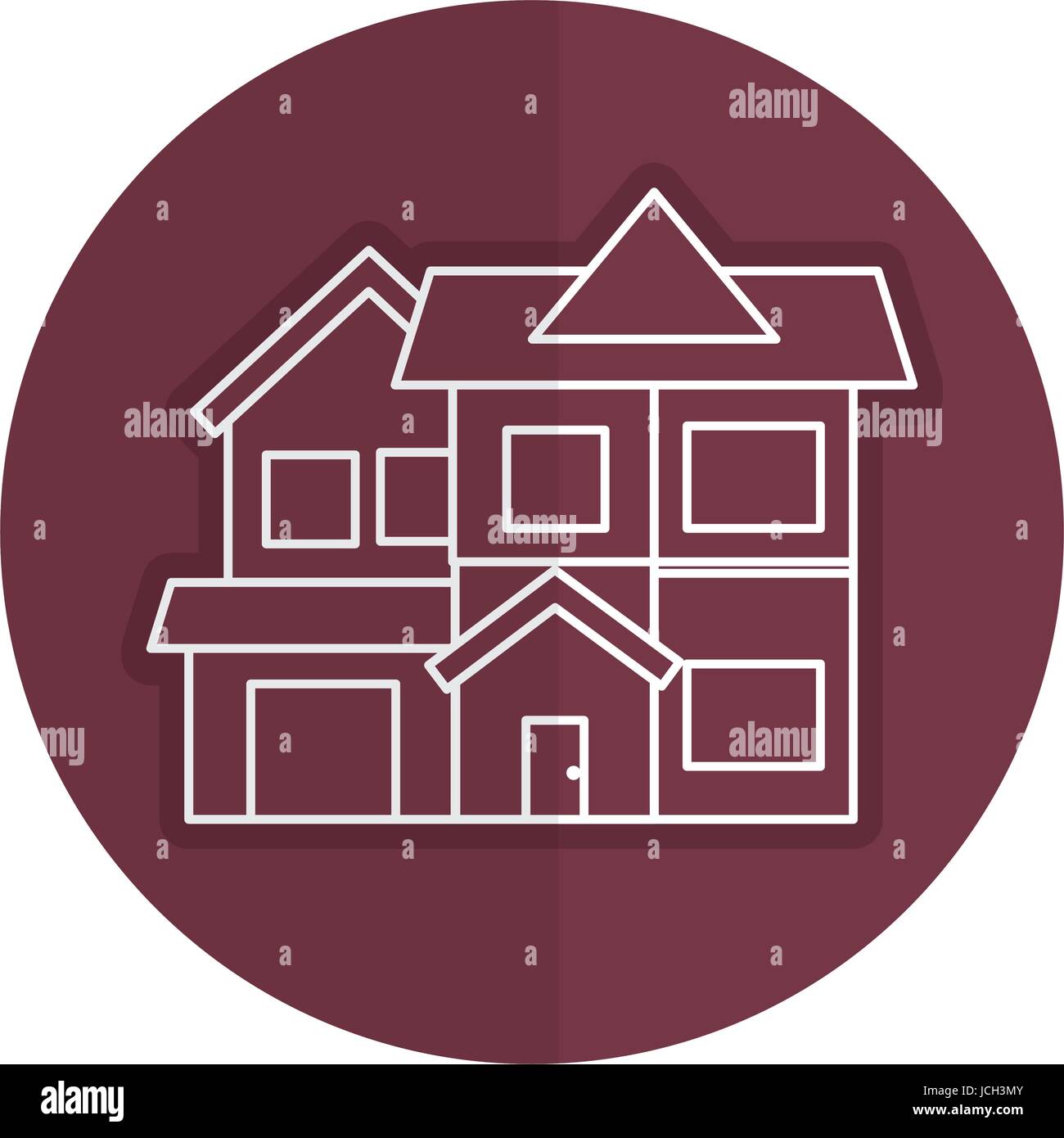 exterior house isolated icon Stock Vector Image & Art - Alamy