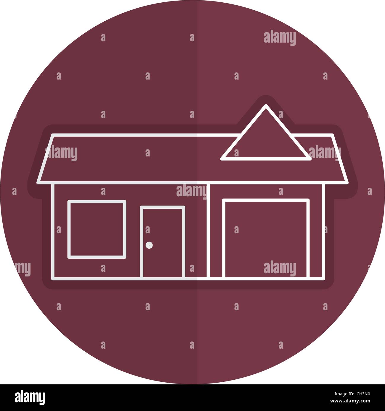 exterior house isolated icon Stock Vector Image & Art - Alamy