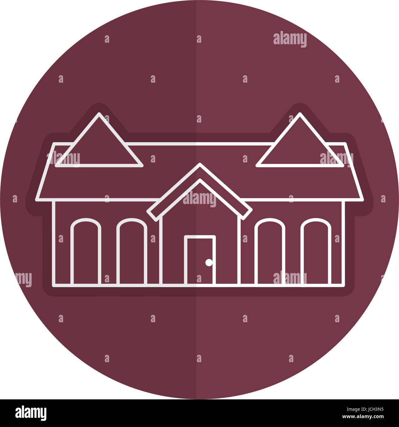 exterior house isolated icon Stock Vector Image & Art - Alamy