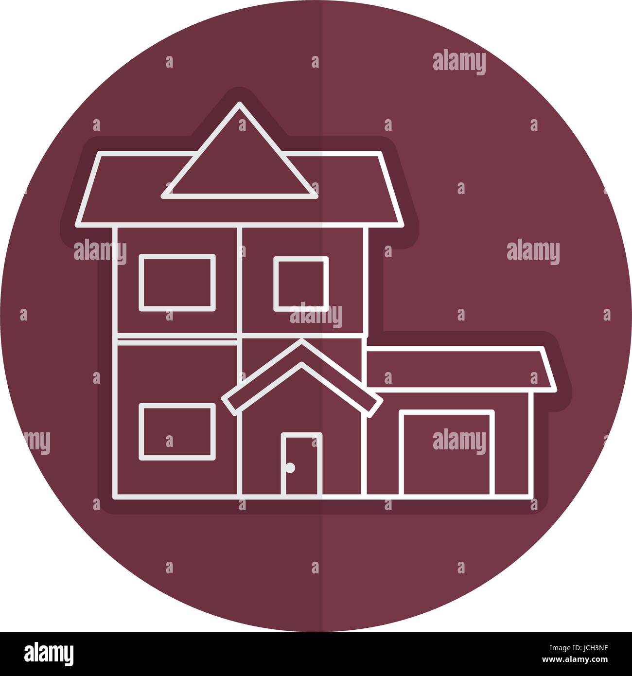 exterior house isolated icon Stock Vector Image & Art - Alamy