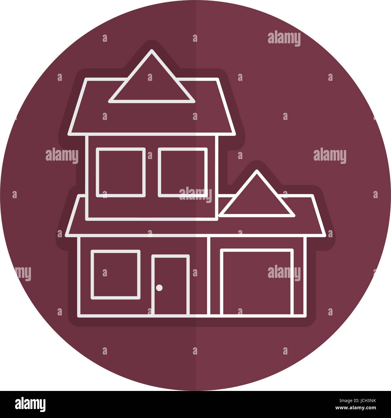 exterior house isolated icon Stock Vector Image & Art - Alamy