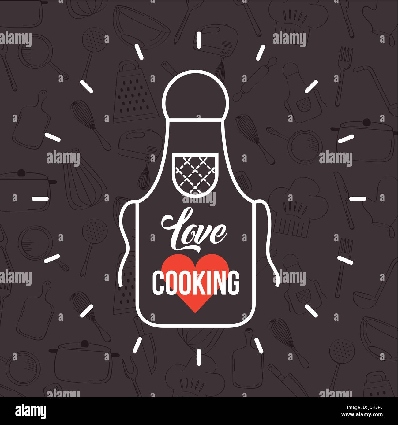 love cooking flat Stock Vector Image & Art - Alamy
