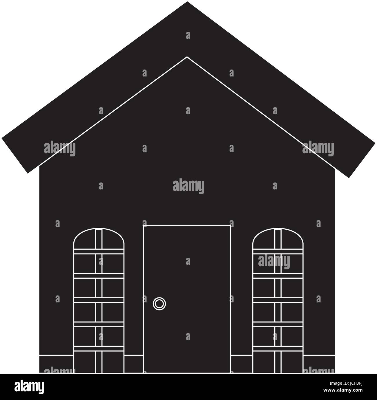 exterior house isolated icon Stock Vector Image & Art - Alamy