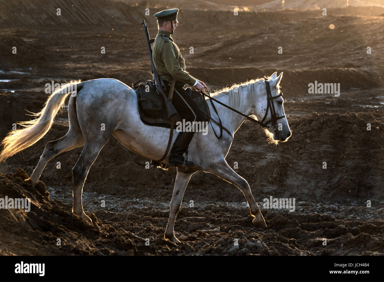 Historical festival of the First World war in Moscow, October 2, 2016 ...