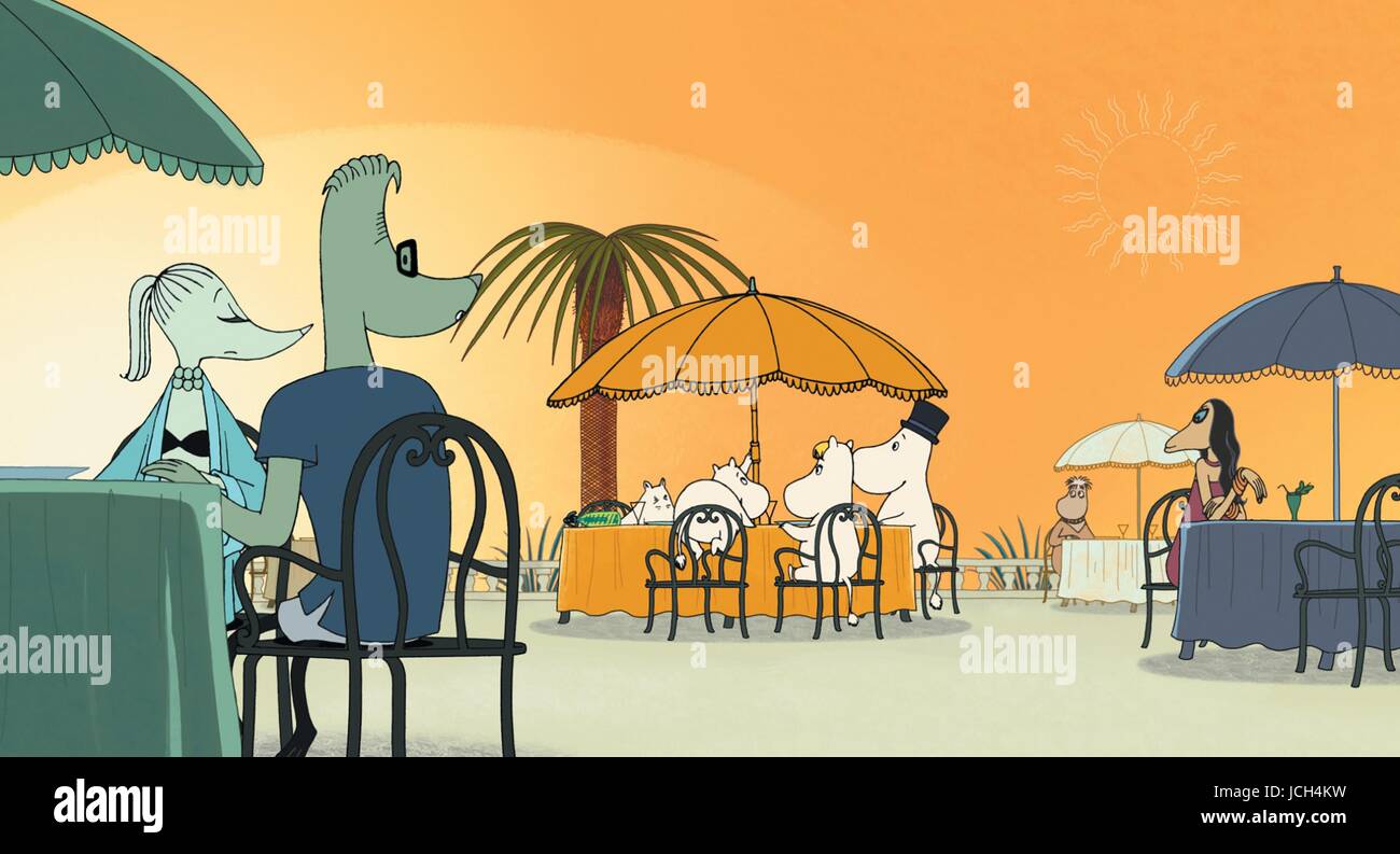 Moomins on the riviera muumit rivieralla year hi-res stock photography ...