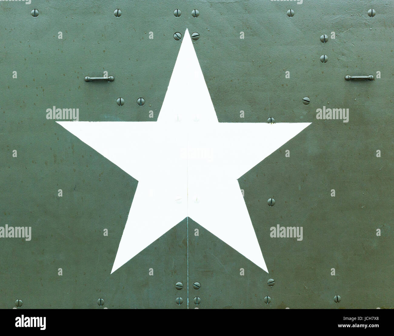 Ameican Military star on a WW2 tank Stock Photo - Alamy