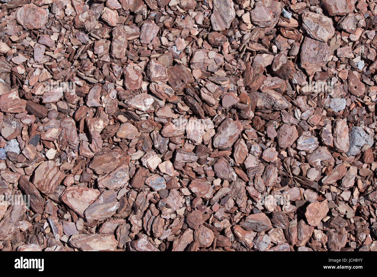 Crushed tree bark brown texture background. Shredded tree bark for ...