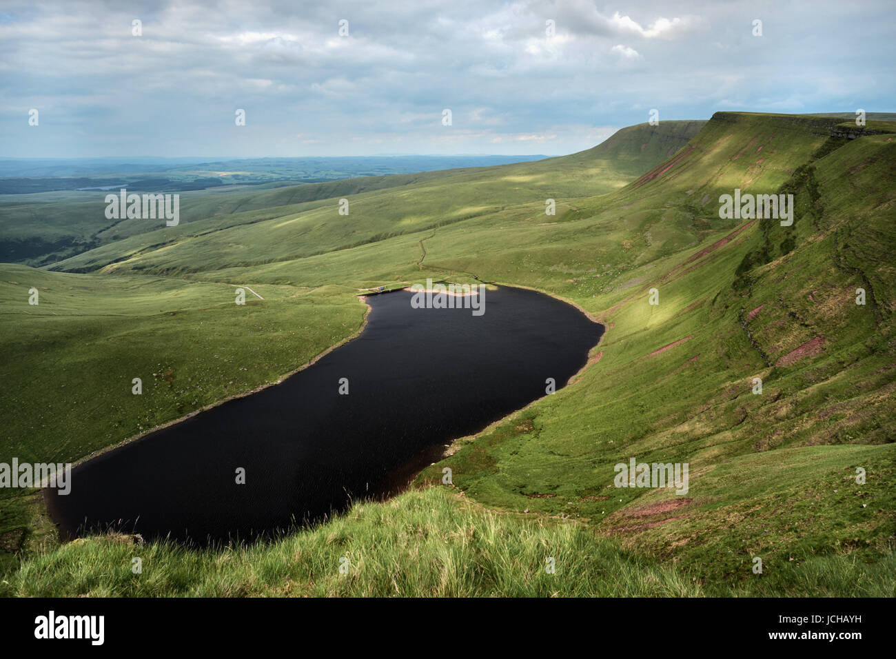 Llyn y fan fach, the welsh lake in Brecon Beacons national Park Stock ...