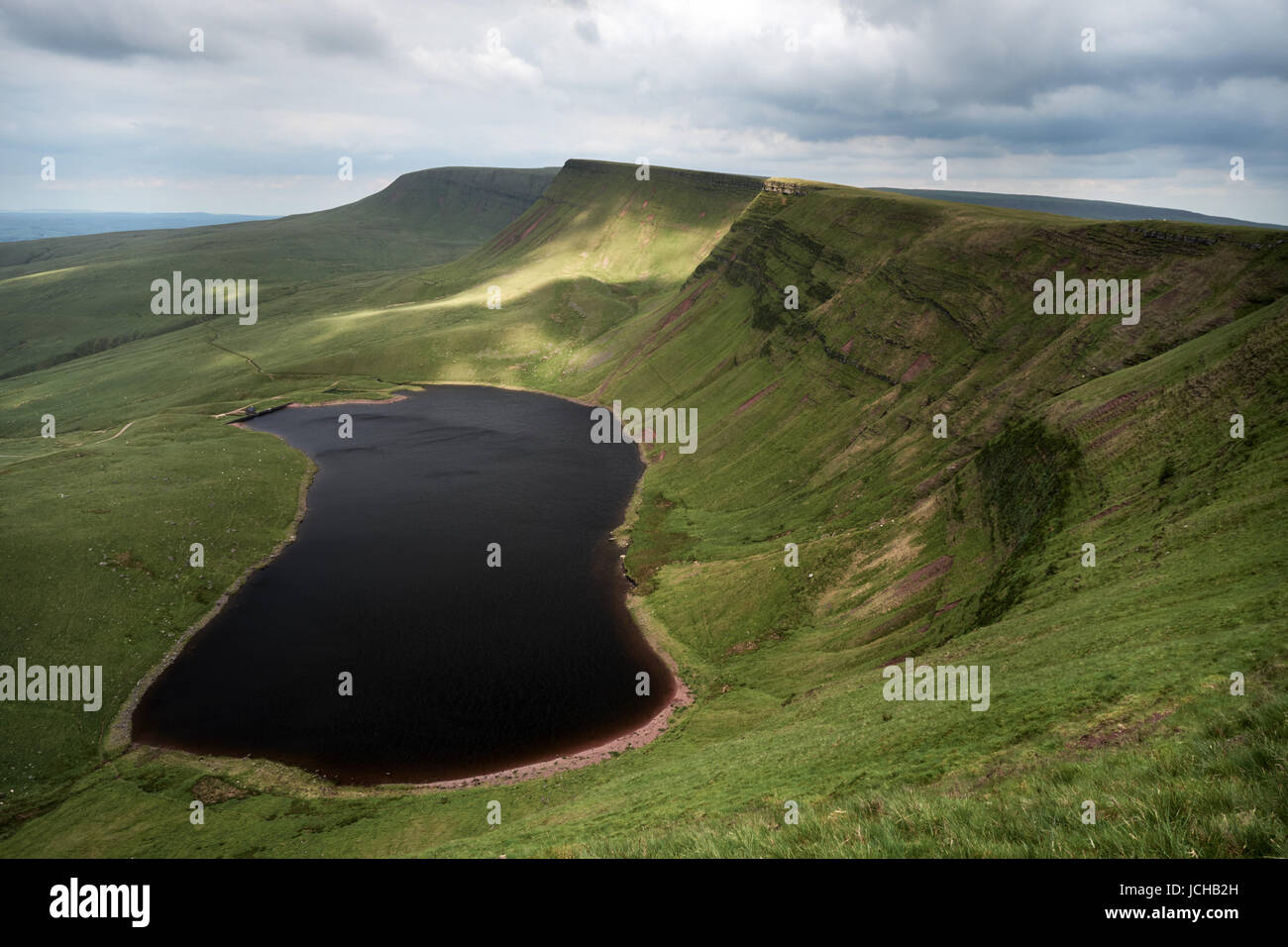 Llyn y fan fach, the welsh lake in Brecon Beacons national Park Stock ...
