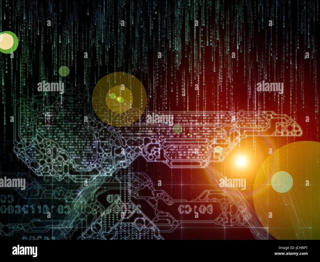Encryption Key series. Design composed of stylized key and number ...