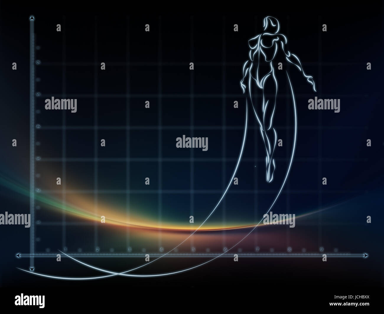Geometry of Man series. Artistic background made of Human line drawing ...