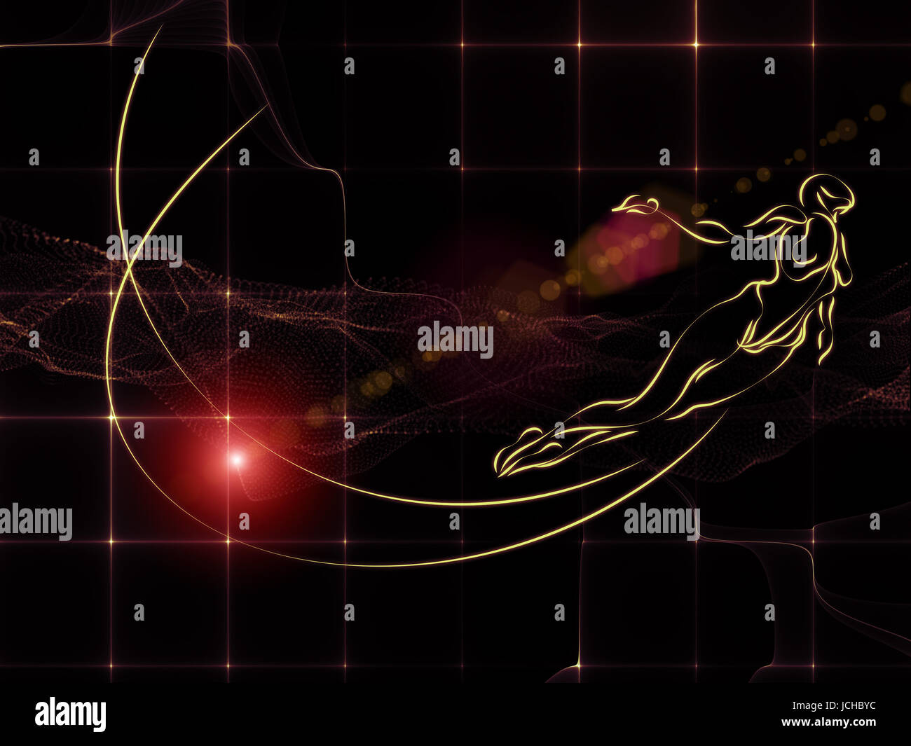 Geometry of Man series. Background composition of Human line drawing ...