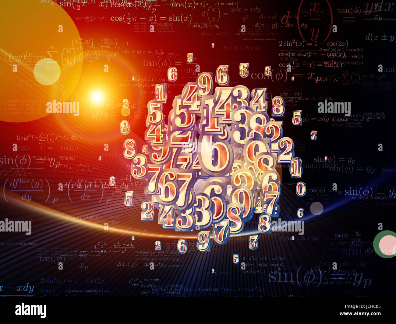 Space Geometry series. Composition of Math, geometry and design ...