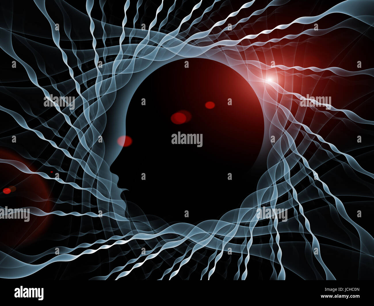 Mind Geometry series. Backdrop composed of Human profile, math and ...