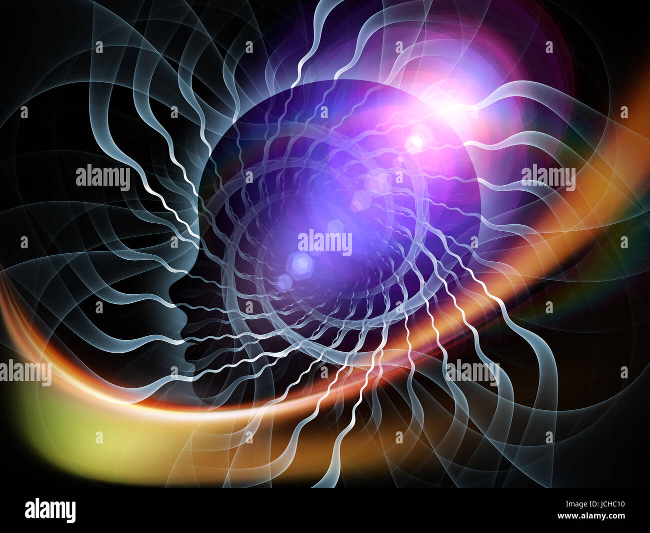 Mind Geometry series. Design made of Human profile, math and design ...