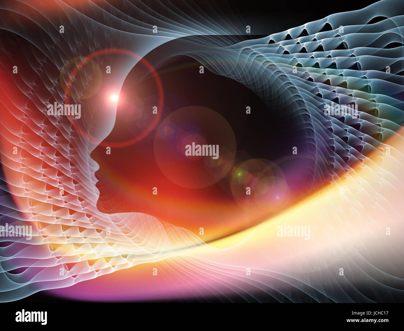 Mind Geometry series. Design made of Human profile, math and design ...