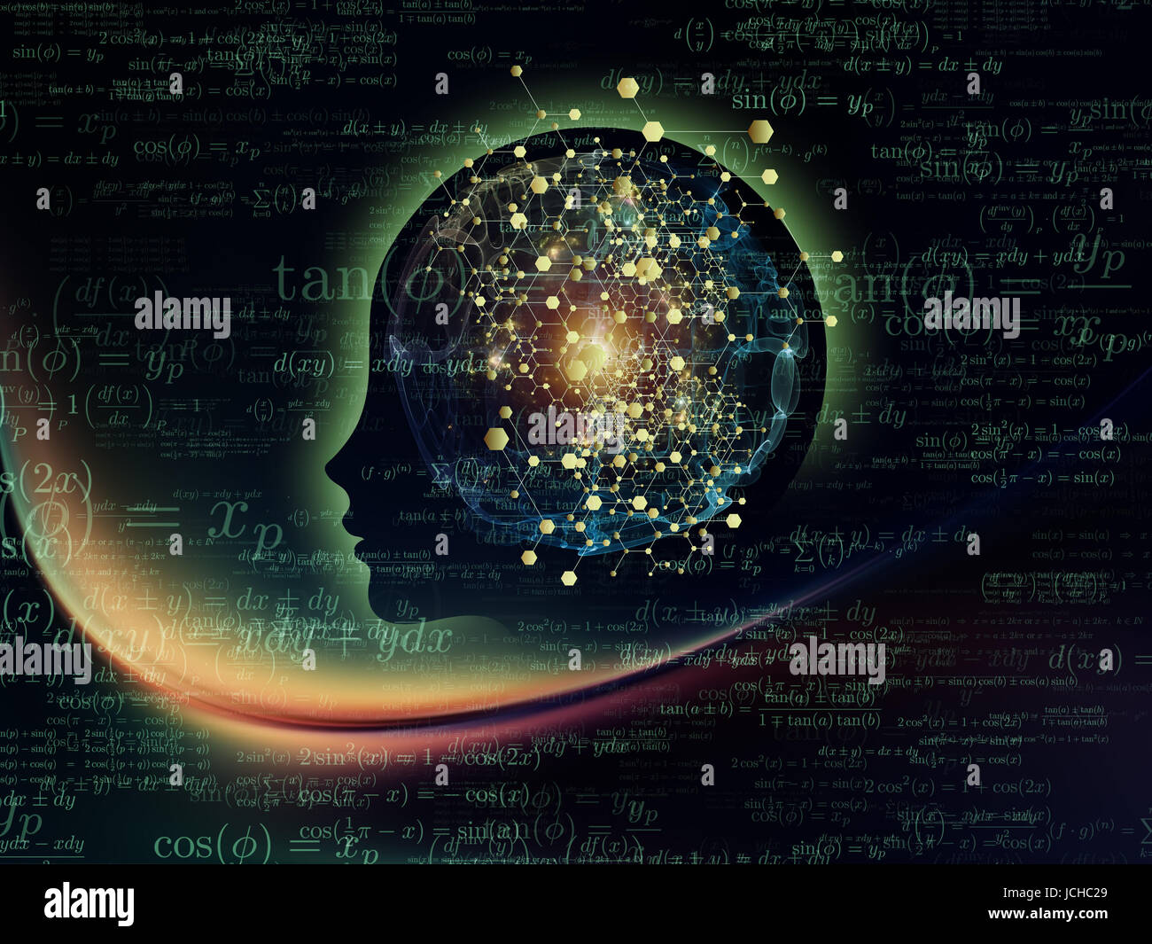 Mind Geometry series. Interplay of Human profile, math and design ...