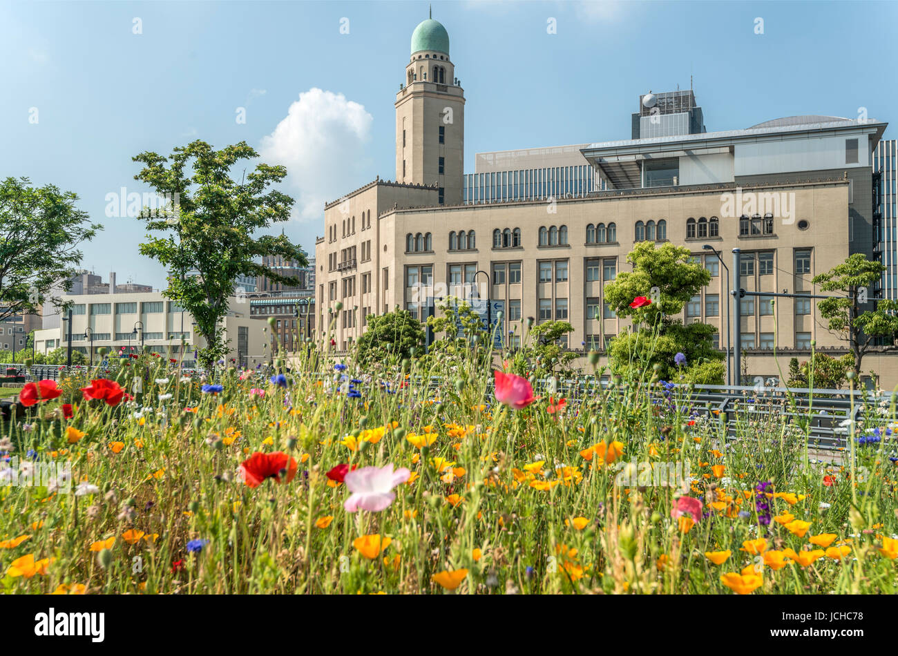 Yokohama Customs Museum seen from the Zou No Hana Terrace, Yokohama ...