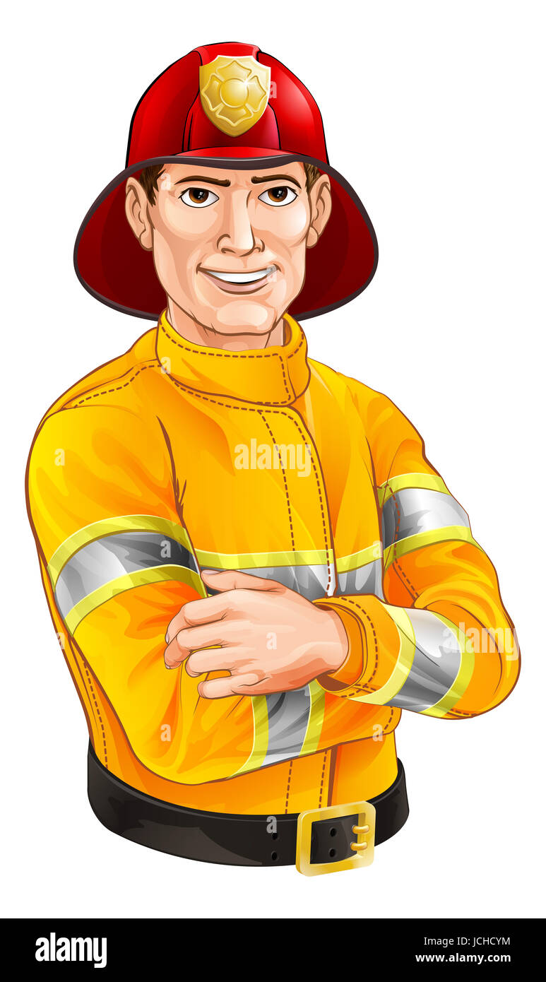 Firefighter character hi-res stock photography and images - Alamy