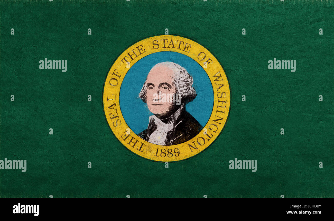 Washington state flag hi-res stock photography and images - Alamy