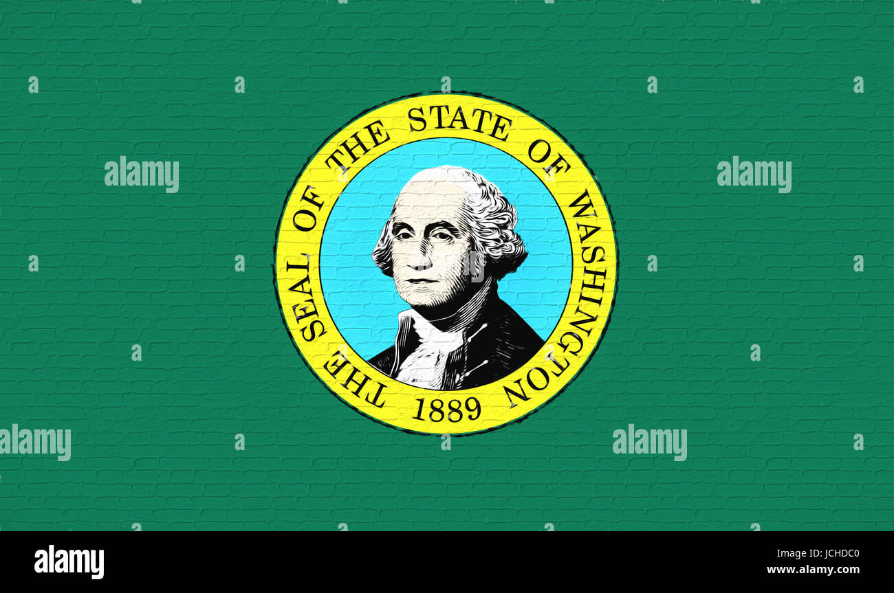 Washington state flag hi-res stock photography and images - Alamy