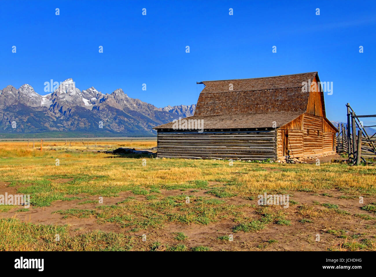 Iconic Mormon Row Barn which is a structure that is a part of Grand ...