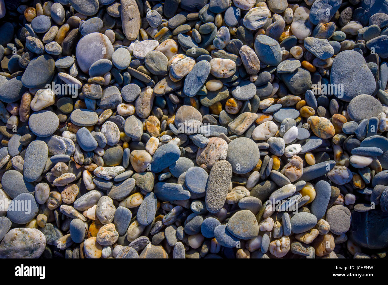 Stones located in West coast, in south island, in New Zealand in a ...