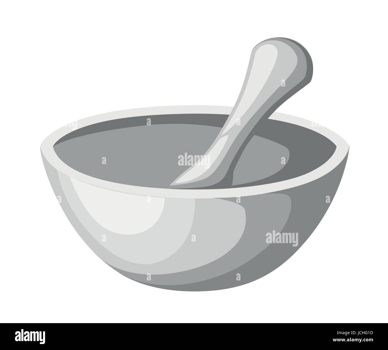 Mortar and pestle icon, Kitchen pounder outline and filled vector sign ...