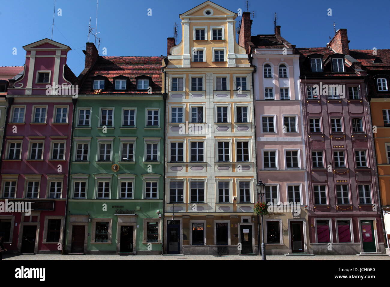 Der Stray Rynek Platz in der Altstadt von Wroclaw oder Breslau im ...