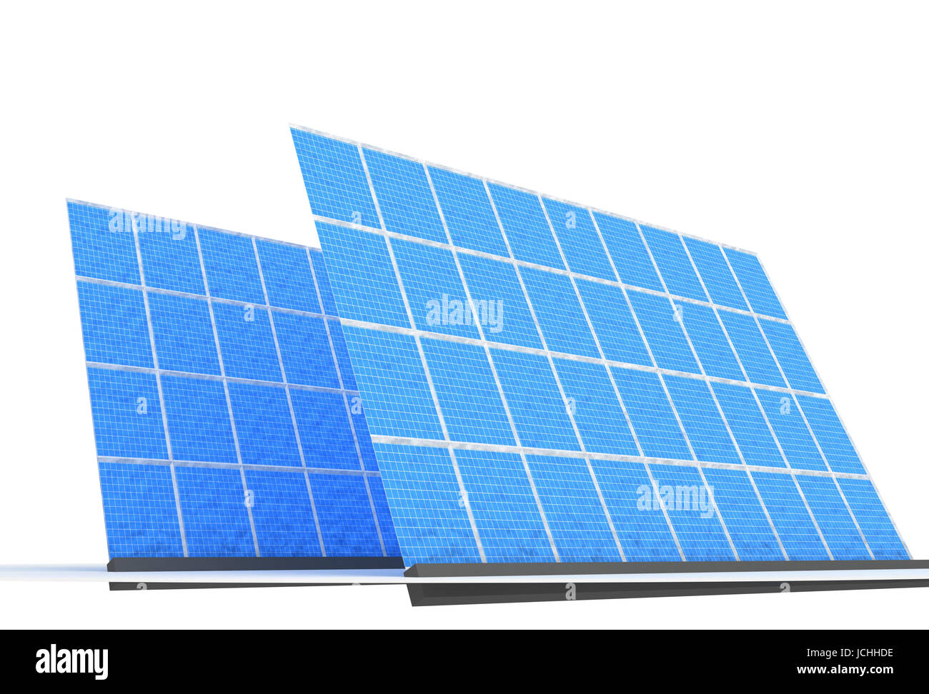 Illustration of Solar panels isolated on white Stock Photo - Alamy