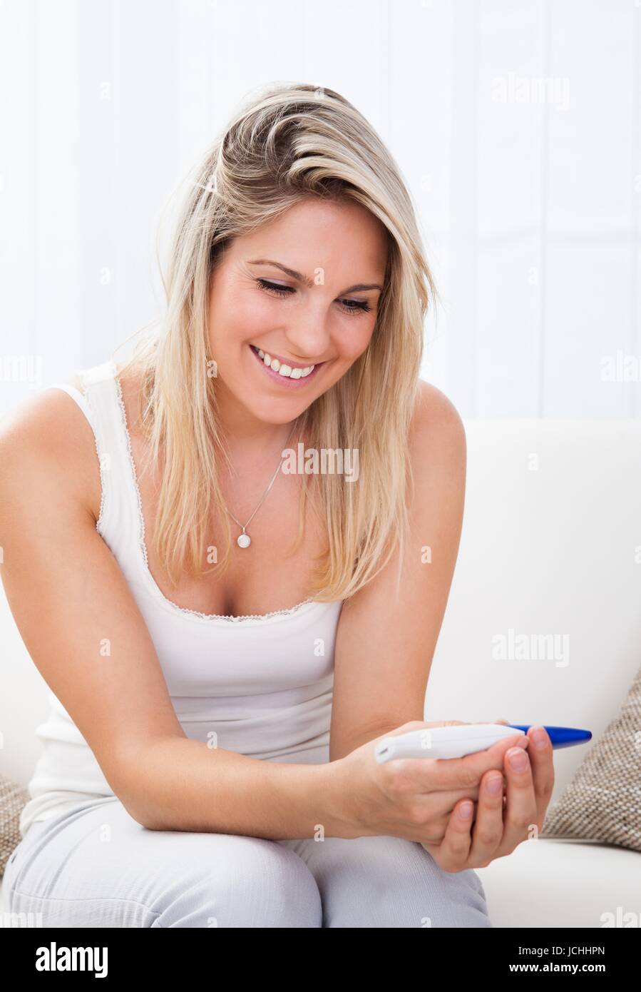 radiant with joy joyful Stock Photo - Alamy