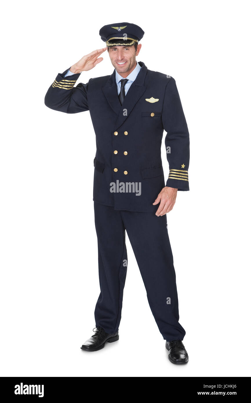 Pilot salute Cut Out Stock Images & Pictures - Alamy