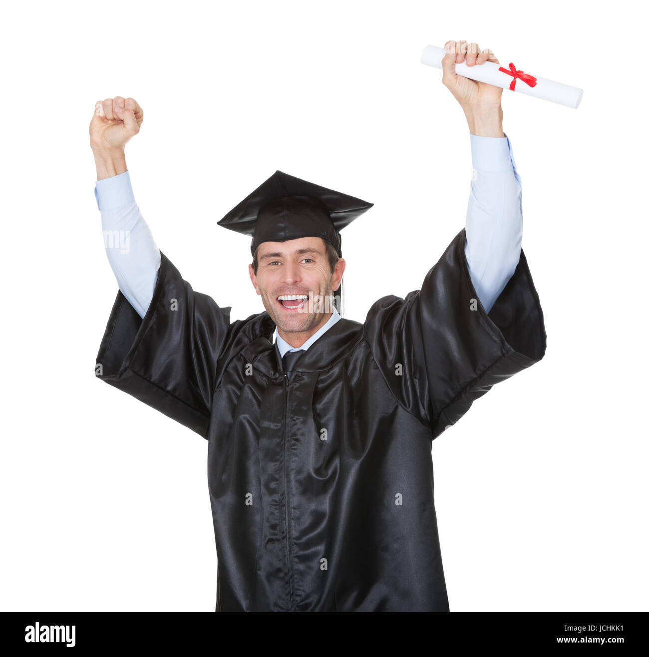 High school graduate cheering hi-res stock photography and images - Alamy