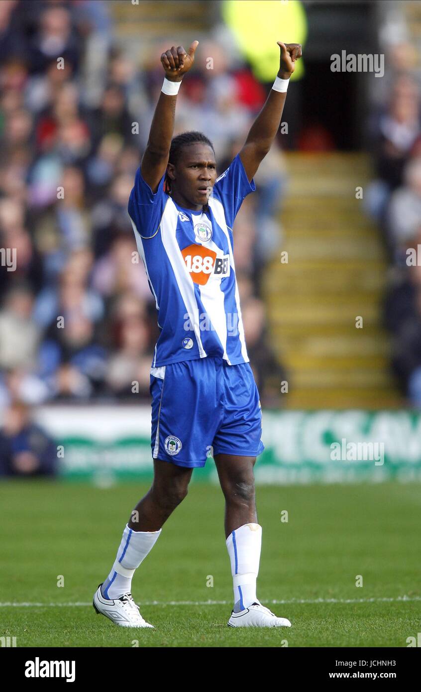 HUGO RODALLEGA CELEBRATES BURNLEY V WIGAN ATHLETIC BURNLEY V WIGAN ...