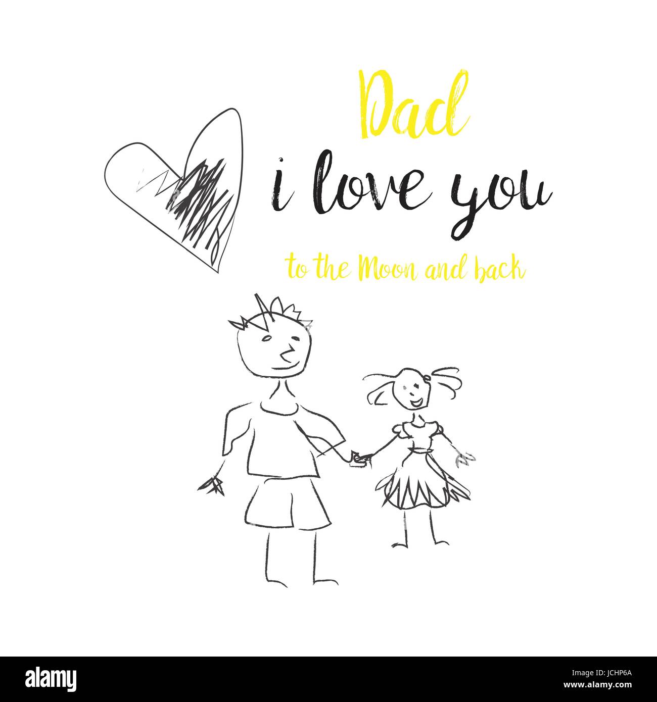 Fathers kids Cut Out Stock Images & Pictures - Alamy